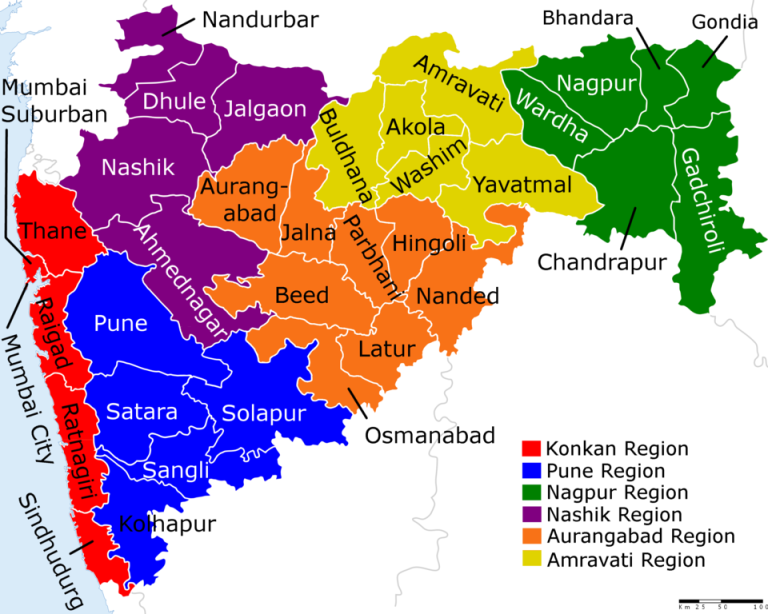 List of Districts in Maharashtra | District Map | Area | Population ...