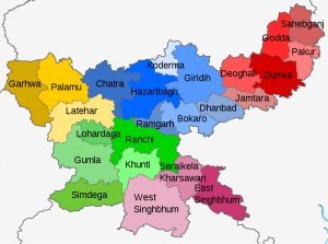 List of Districts in Jharkhand | Population | Area | Jharkhand District Map